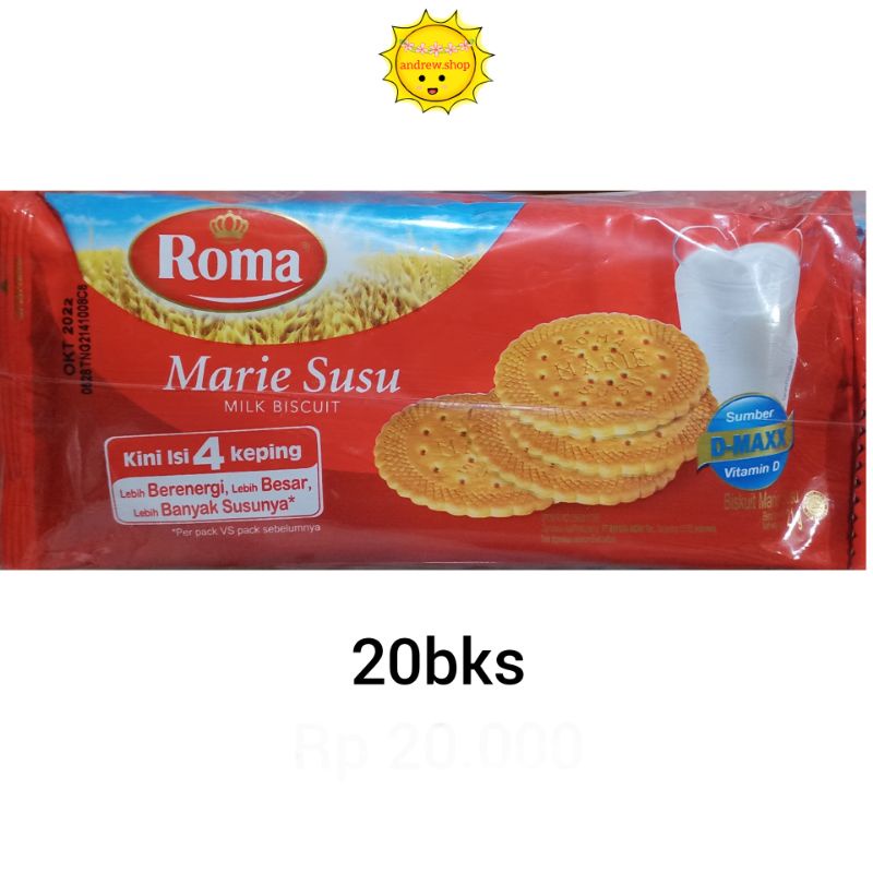 Jual Roma Marie Susu 21gr (20) | Shopee Indonesia