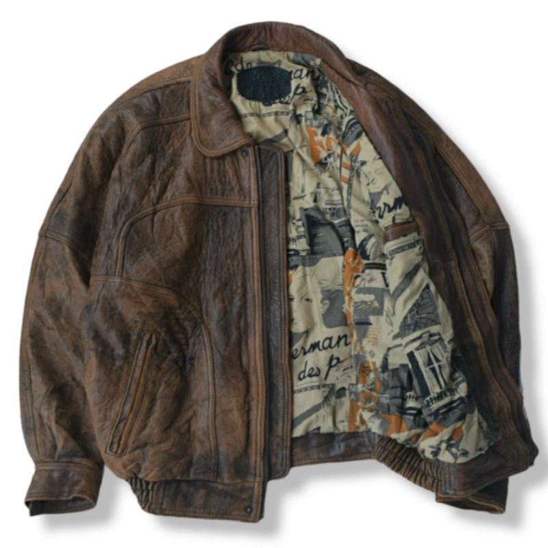 Jual Wind Armor Leather Flight Jacket | Shopee Indonesia