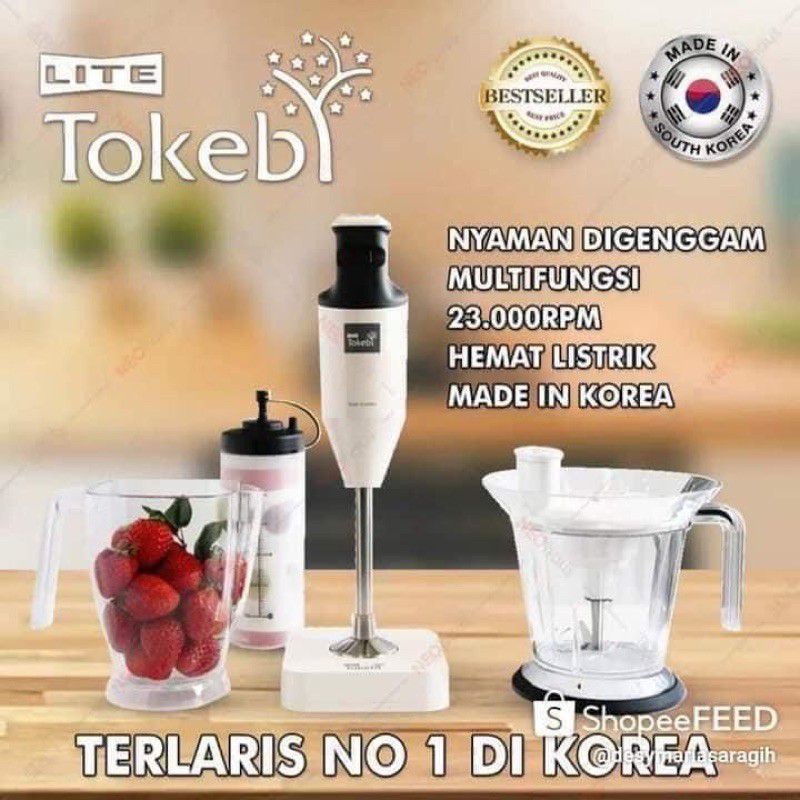 Jual Original Tokebi Cordless Tokebi Lite Hand Blender | Shopee Indonesia