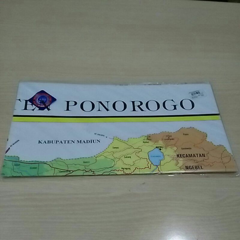 Jual peta kabupaten ponorogo ukuran 109x79 cm | Shopee Indonesia
