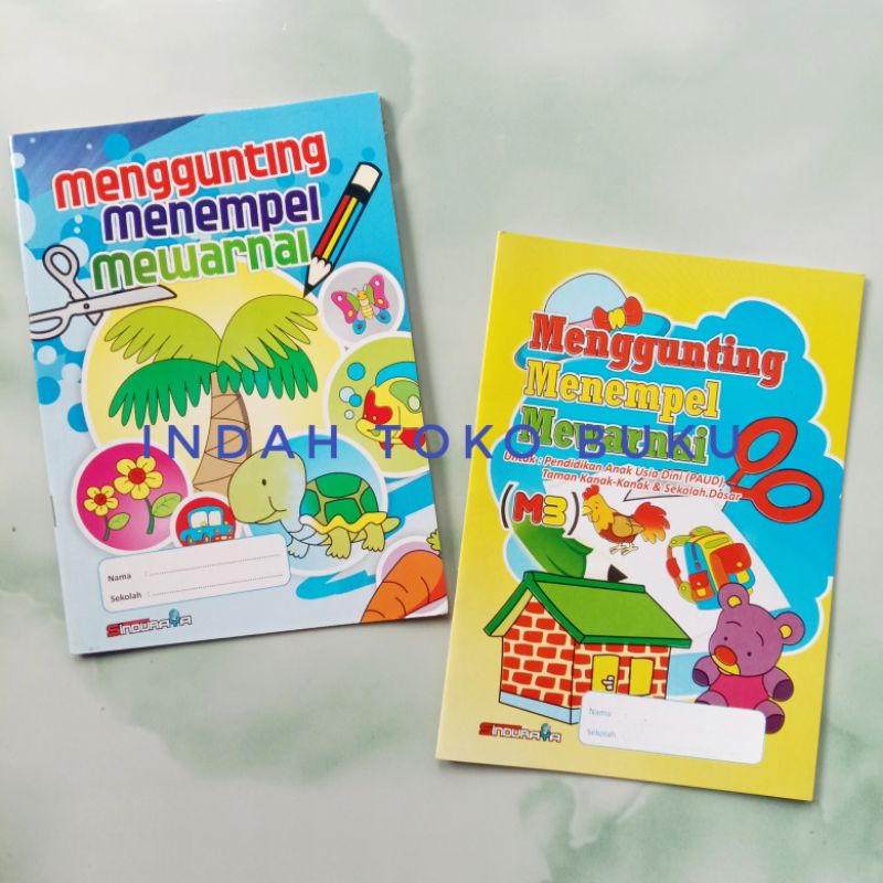 Jual Buku Aktivitas Anak Stiker Sticker Book Menggunting Menempel ...
