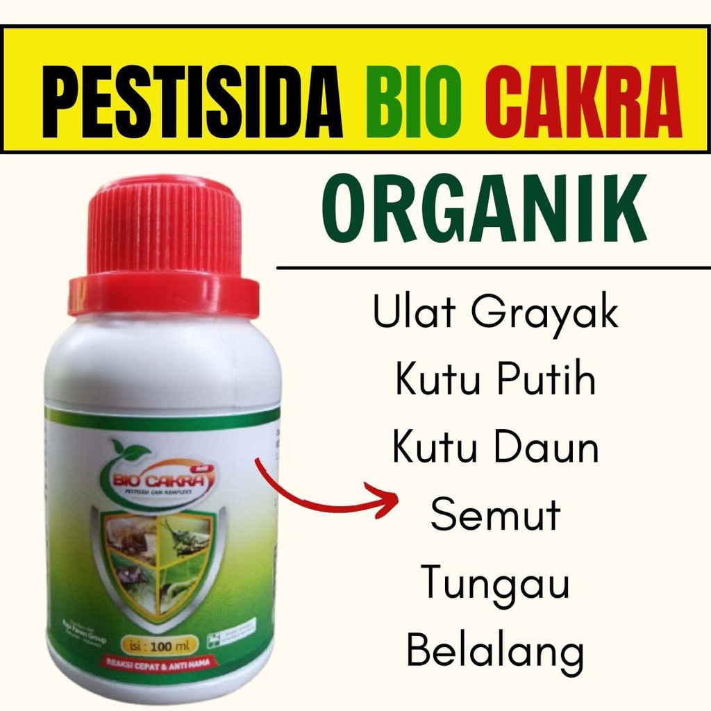 Jual Pestisida BIO CAKRA Cegah Daun Dimakan Serangga, Pestisida Cair ...