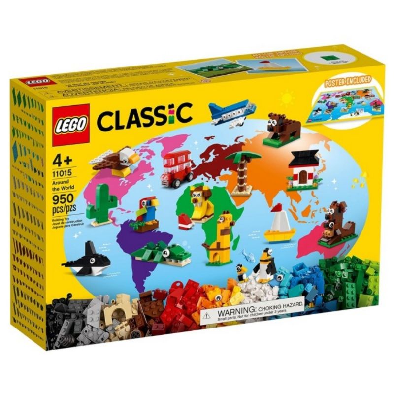 Jual Lego Edukatif Hewan Ikonik Dunia Animal World Map | Shopee Indonesia