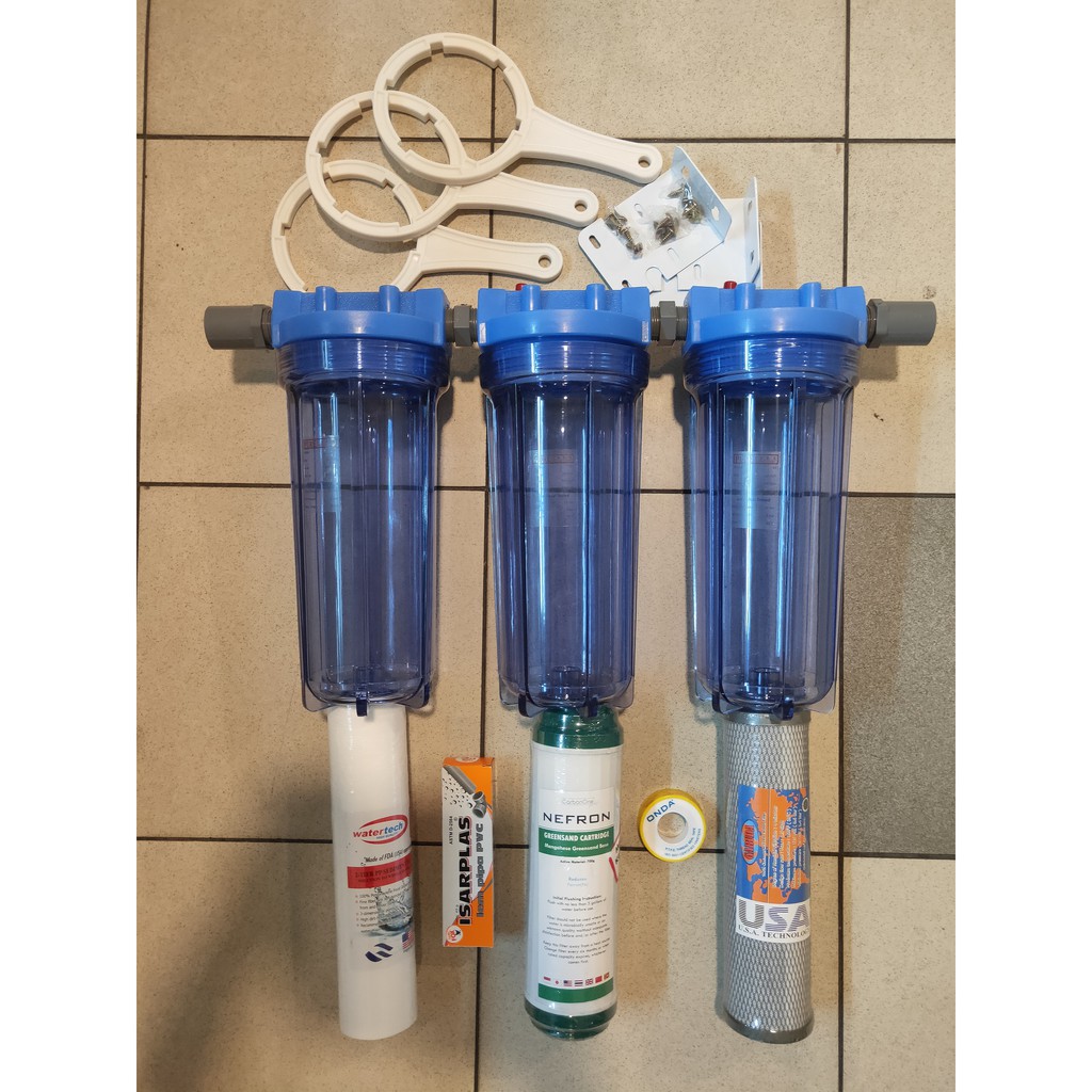 Jual Filter Air 3 Housing Lumpur Besi Kuning Bau Toren Pompa Sumur ...