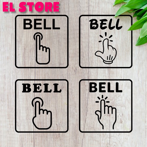 Jual Stiker bell pintu rumah kantor - Sticker bell custom | Shopee ...