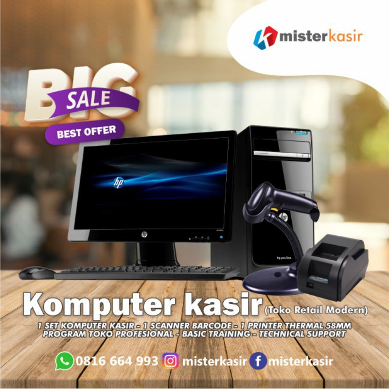 Jual PAKET KOMPUTER KASIR CLIENT PRO / SERVER ECO (ALL NEW) | Shopee ...