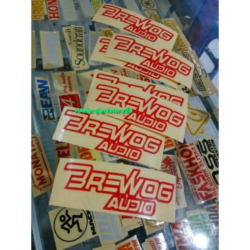Jual STICKER CUTTING SOUND SYSTEM BREWOG AUDIO BISA NYALA ANTI AIR | Shopee Indonesia
