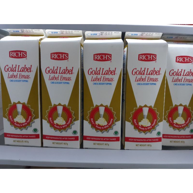 Jual richs gold whipping cream 907gr / rich's gold label whipping cream ... Jual richs gold whipping cream 907gr / rich's gold label whipping cream ...