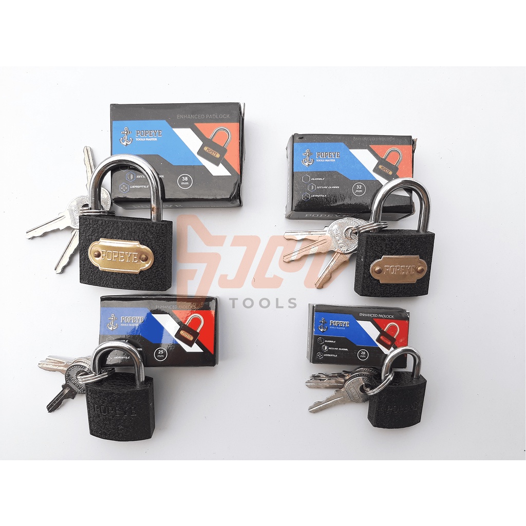 Jual Gembok Hitam Gembok Koper Gembok Pagar Rumah POPEYE | Shopee Indonesia