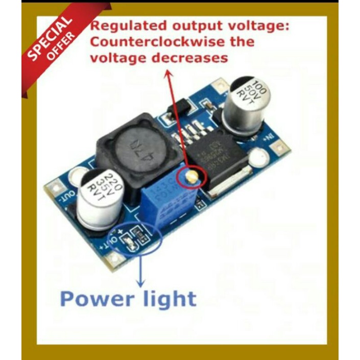 Jual LM2596S DC-DC Buck Converter step down power supply module arduino | Shopee Indonesia