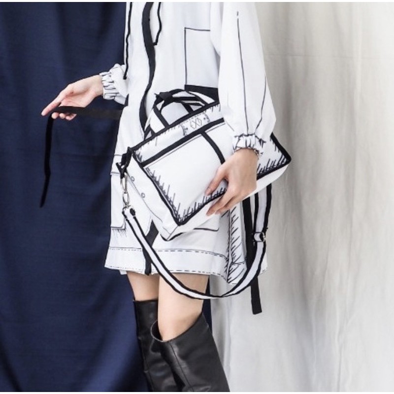 Jual preloved doodle bag white by Diana Halim Exceed Activewear EXD ...