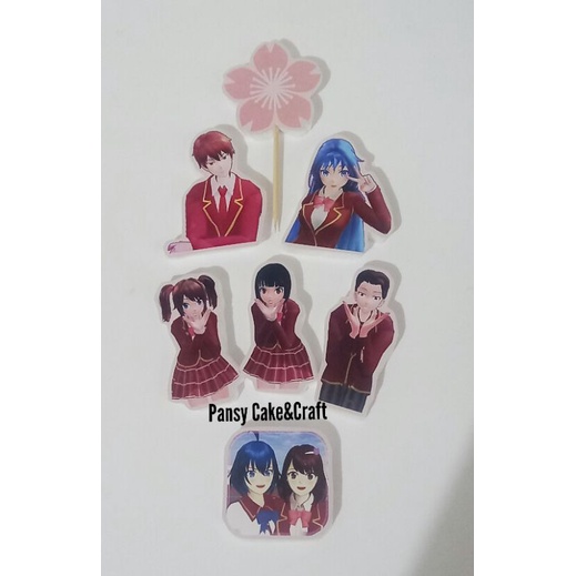 Jual Cupcake topper Sakura School Simulator | Shopee Indonesia