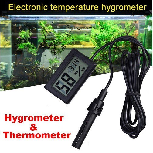 Jual Mini LCD Digital Thermometer & Hygrometer with Probe Temperature ...