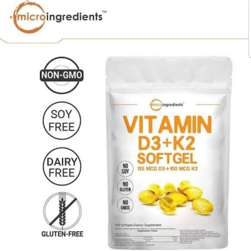 Jual Microingredients Vitamin D3 5000iu + K2 100 mcg Micro Ingredients ...