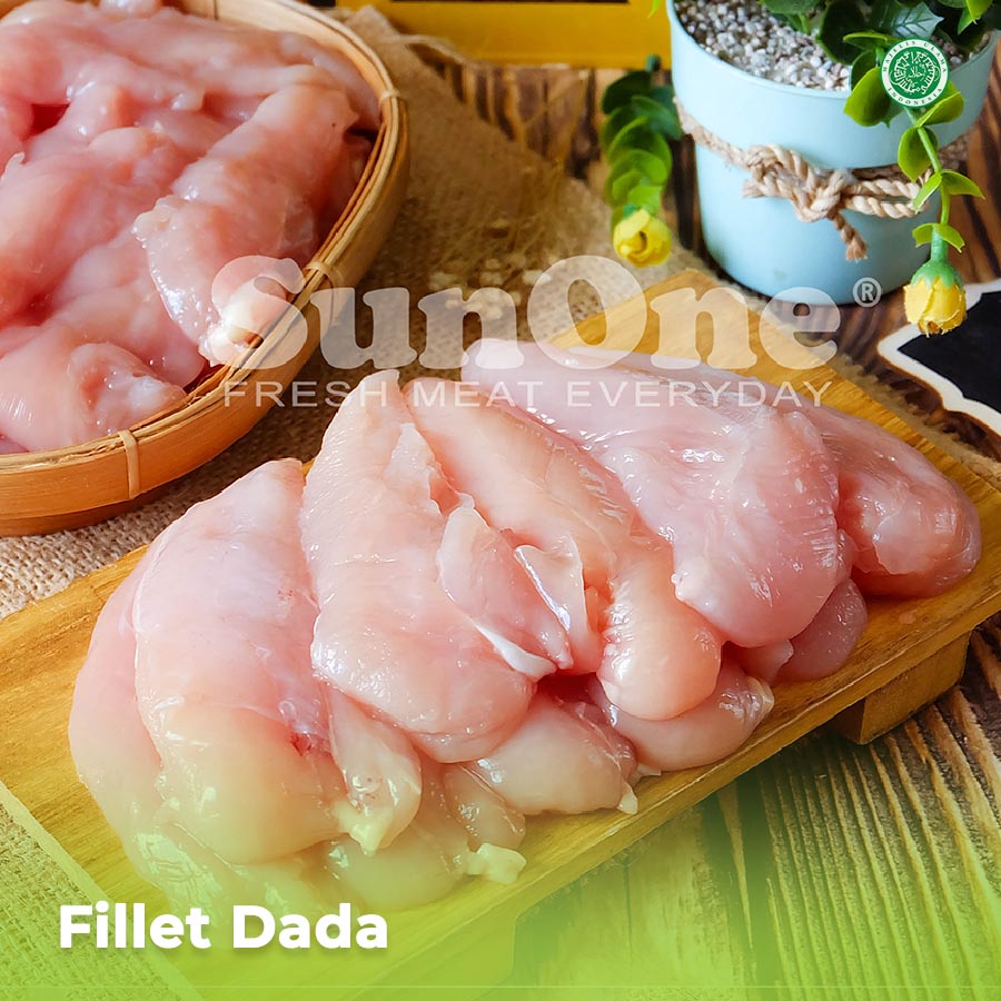 Jual Fillet Dada Khas Dalam 1 kg / Daging Ayam Broiler SunOne | Shopee ...