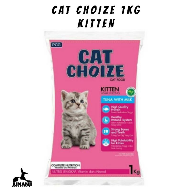 Jual Cat Choize Kitten Tuna with Milk Pink Cat Food 1 kg - Makanan Anak ...