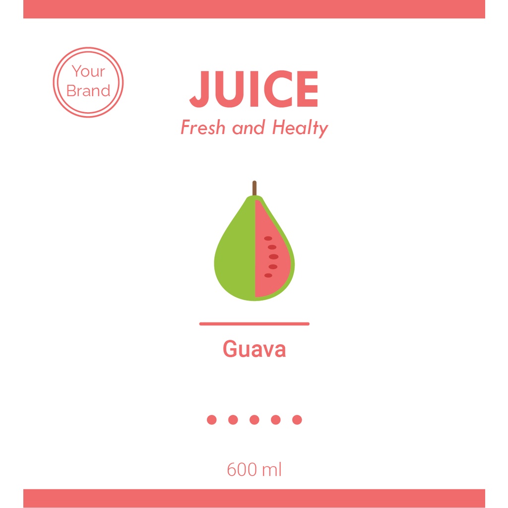 Jual Sticker Jus - Label Kemasan - Minuman Buah - Label Botol | Shopee ...