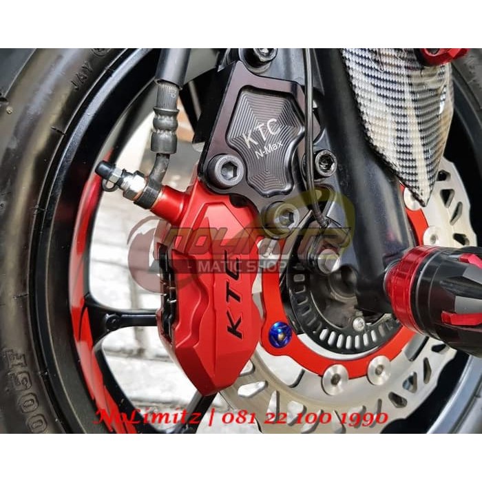 Jual Jual Caliper Kaliper Depan 4 Piston Emboss Small KTC Kitaco NMAX Aerox 155 Terlaris ...