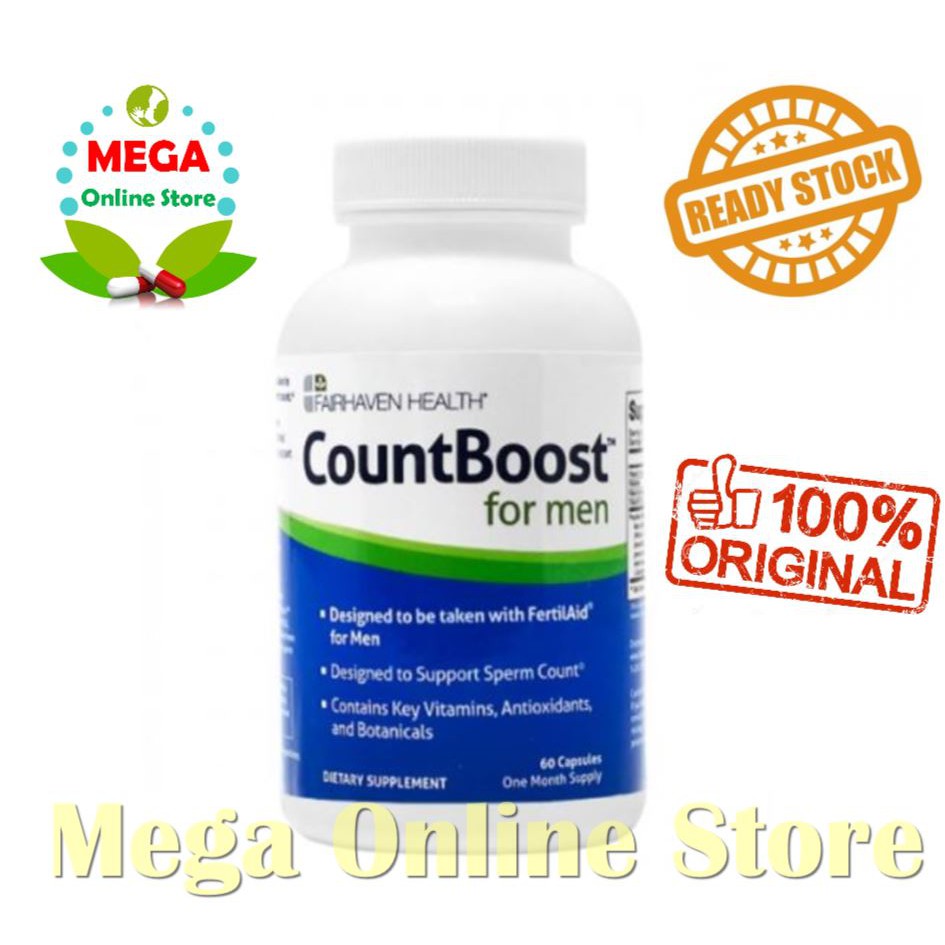 Jual COUNTBOOST FOR MEN - 60 KAPSUL (UTK MEMPERBANYAK JUMLAH SPERMA ...
