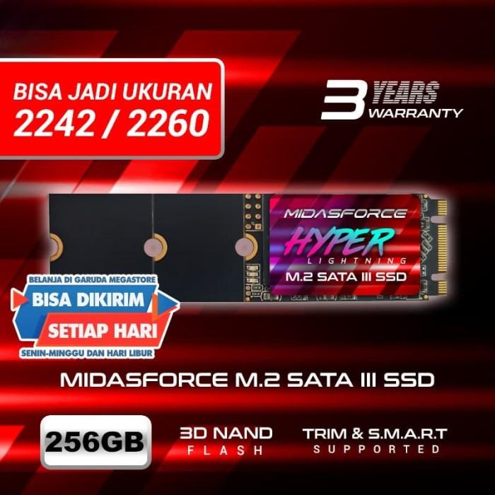 Jual Ssd | Ssd M2 Sata M.2 Sata Iii 2280 256 Gb Midas Force Hyper ...