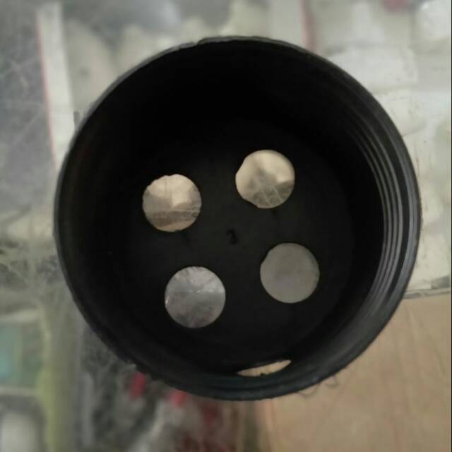 Jual mangkok lampu bulat /imodus bulat / mangkok tanam bulat hitam ...