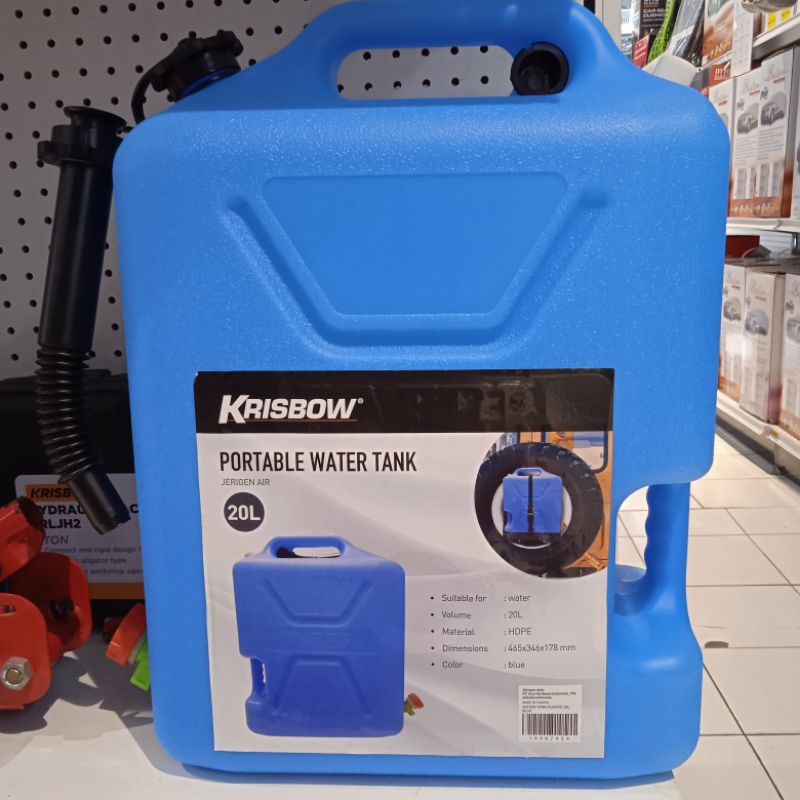 Jual Krisbow Water Tank Jerigen Air Minum Plastik 20 Ltr | Shopee Indonesia
