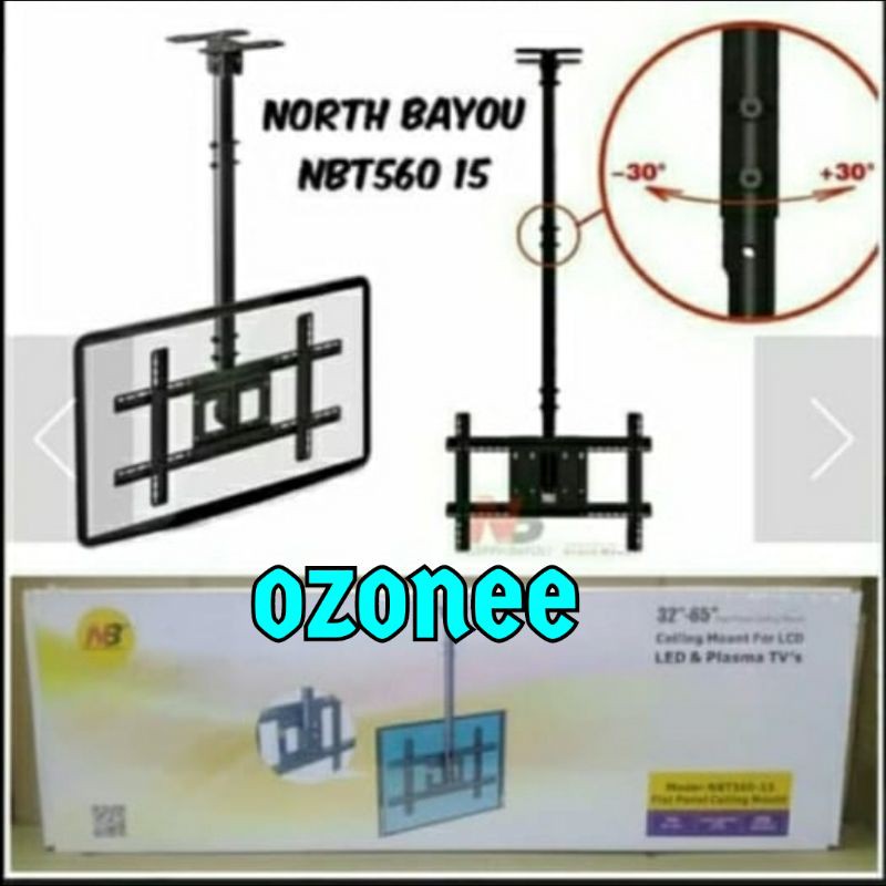Jual BRACKET CELLING NORTH BAYOU NBT 560 15 32-65 INCH 32-65 INCH ...
