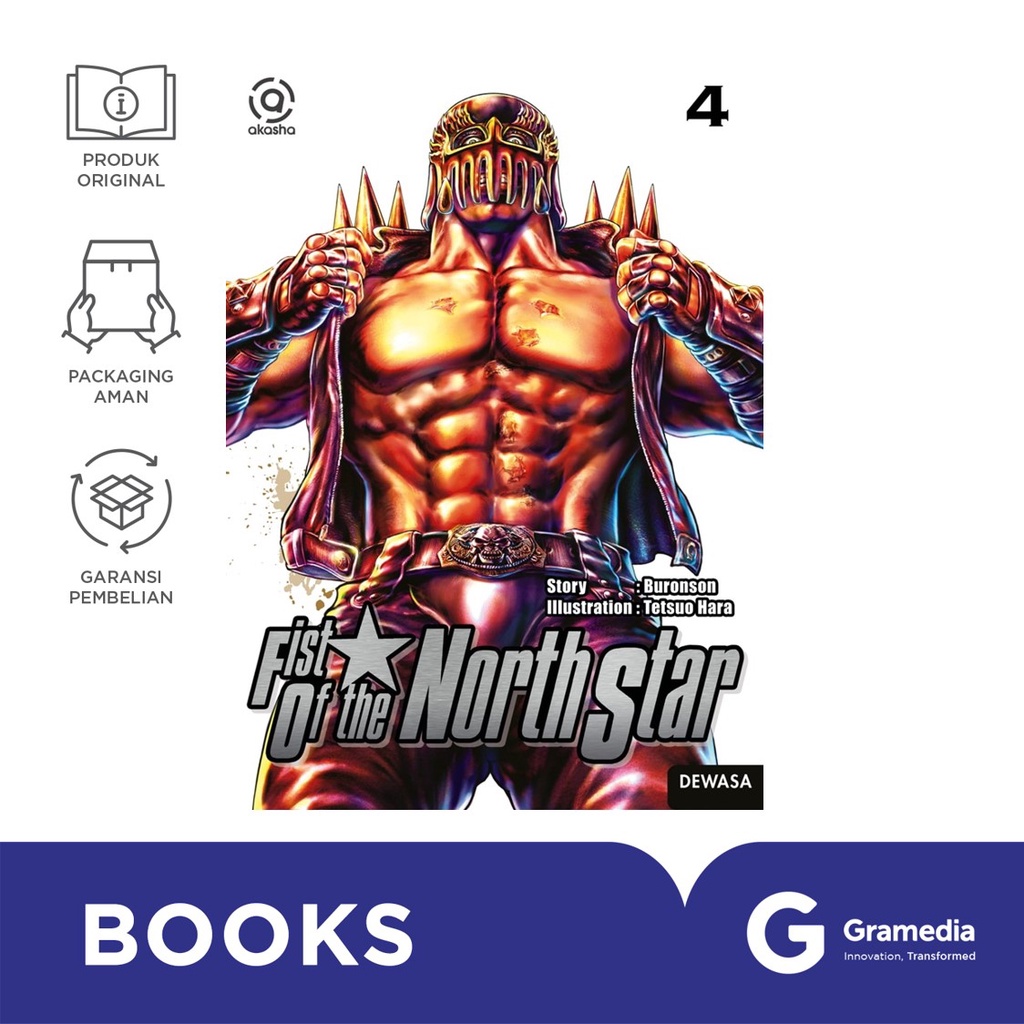Jual Akasha : Fist Of The North Star 04 (BURONSON/HARA TETSUO) | Shopee ...
