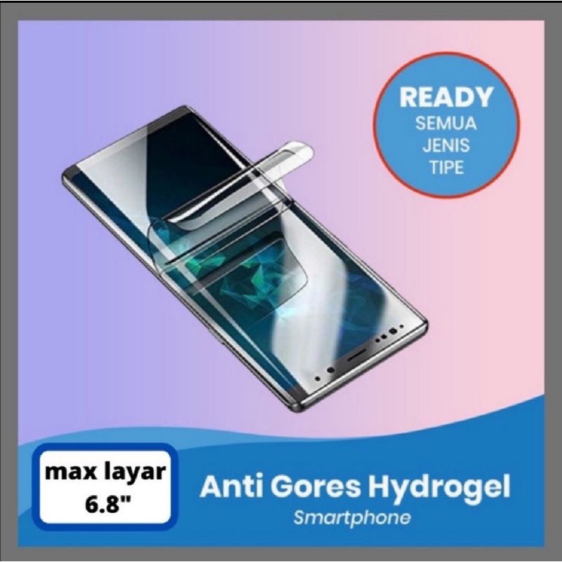 Jual ANTI GORES HYDROGEL SEMUA MEREK DAN SEMUA HP | Shopee Indonesia
