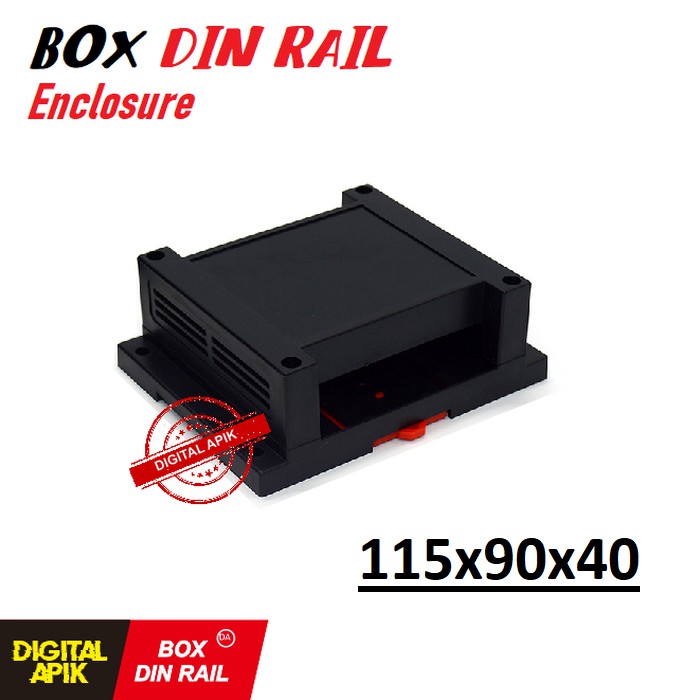 Jual Din rail Box Enclosure DIY 115x90x40 Elektronik Case kotak casing ...