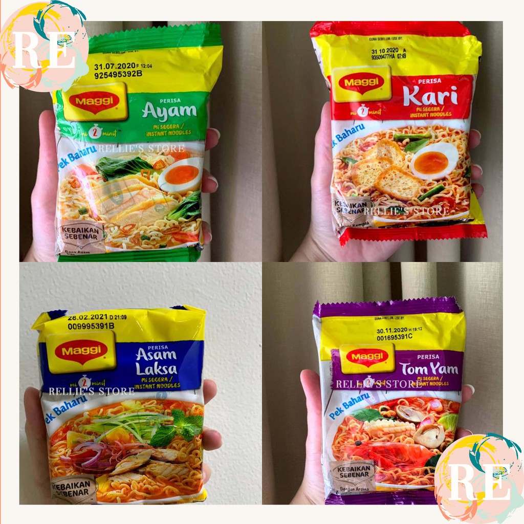 Jual Maggi Mie Instant Malaysia Kari / Kari Cili Api / Ayam / Tomyum ...