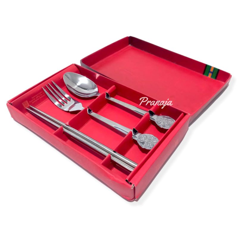 Jual Sendok Set Sendok Garpu Sumpit Set Stainless Steel / Set Alat ...