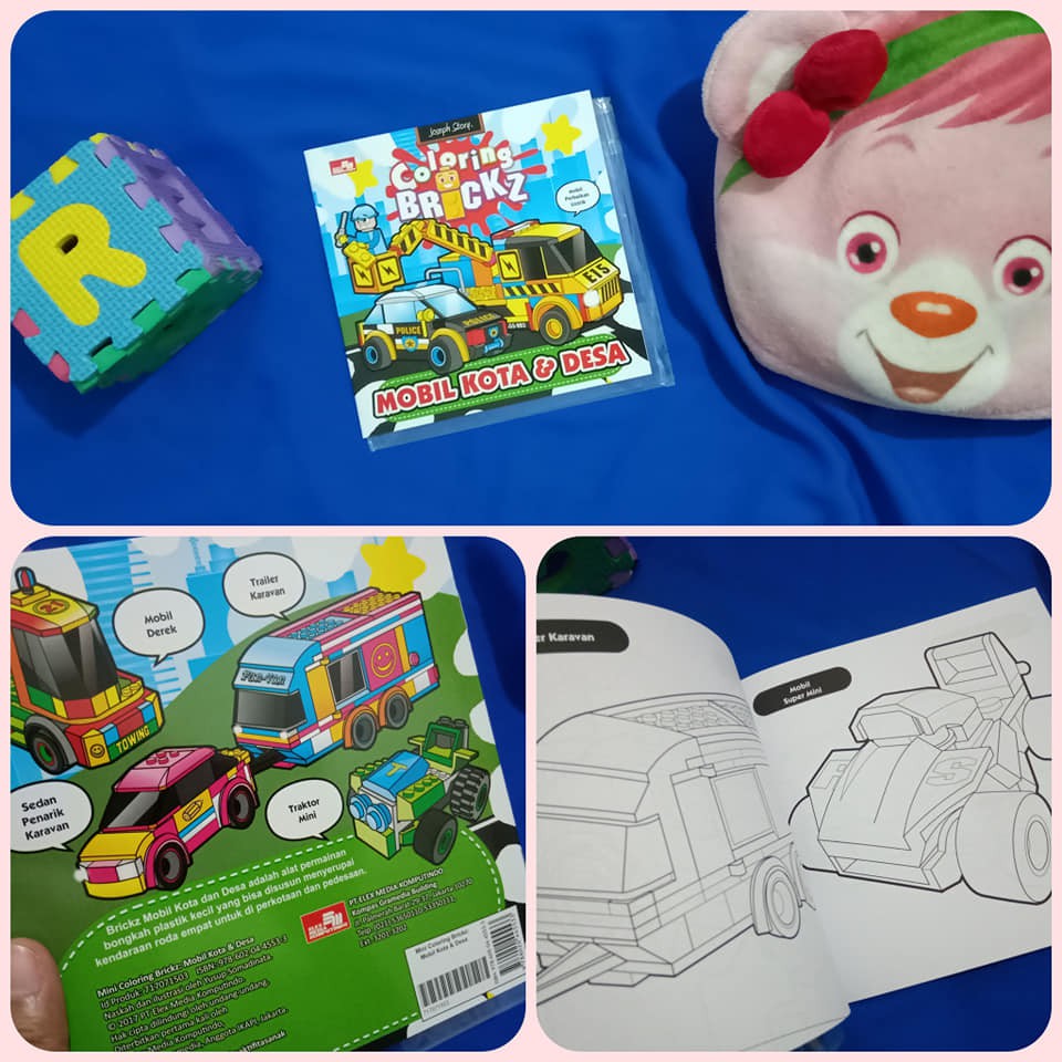 Jual Mobil Kota dan Desa Mini Coloring Book Aktivitas Buku Anak ...