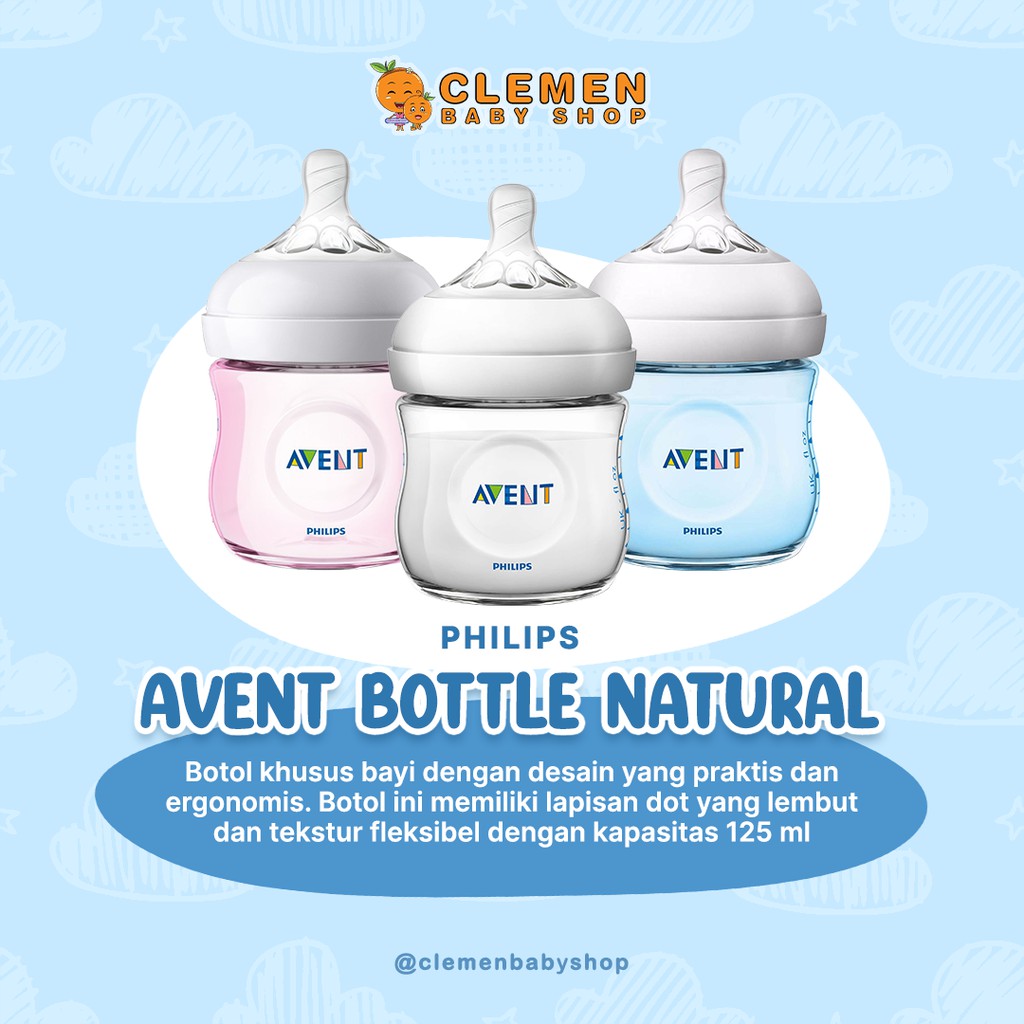 Jual Philips Avent Botol Susu PP Natural 125 ML | Shopee Indonesia