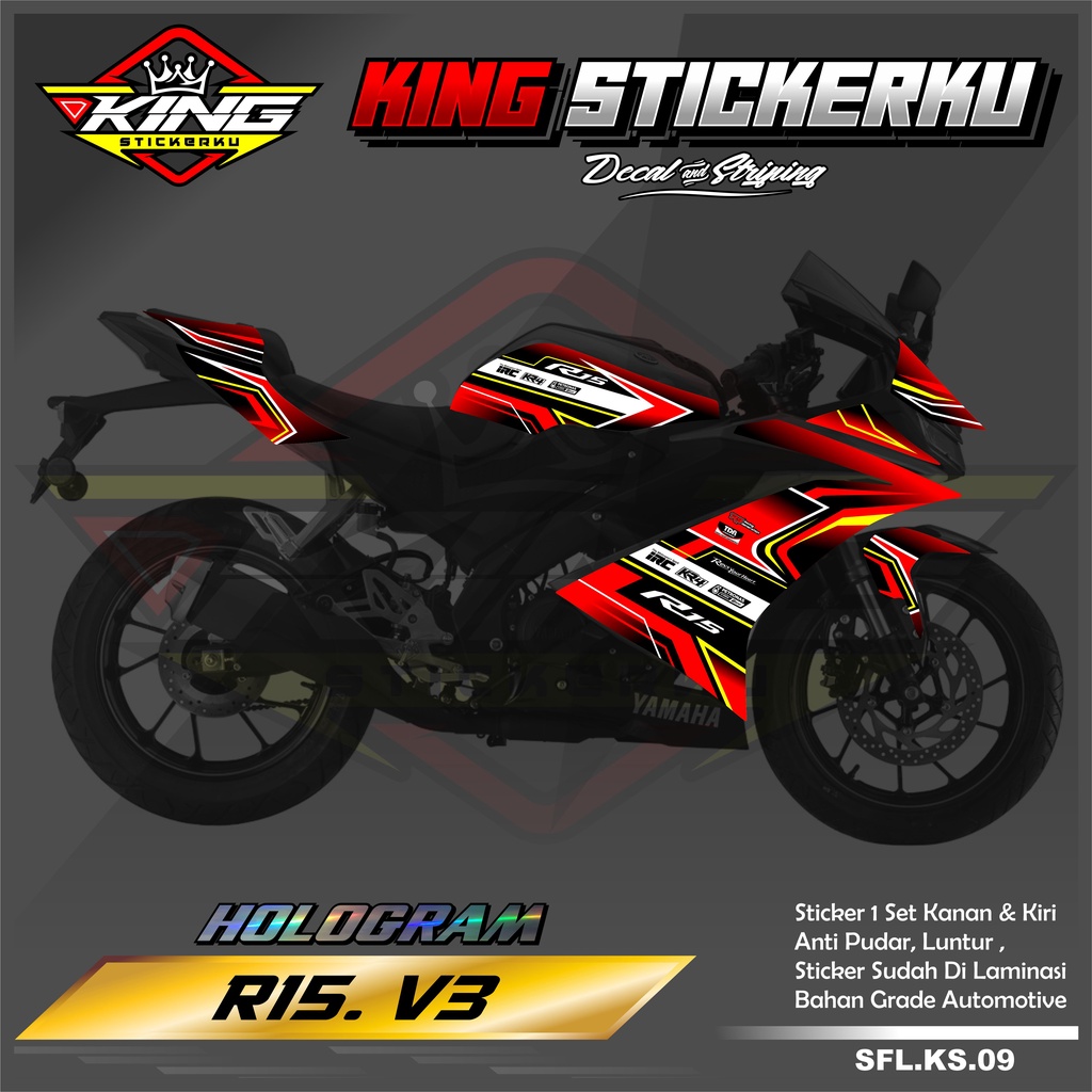 Jual Stiker Striping Yamaha R15 V3 - Decal Sticker Striping Yamaha R15 ...