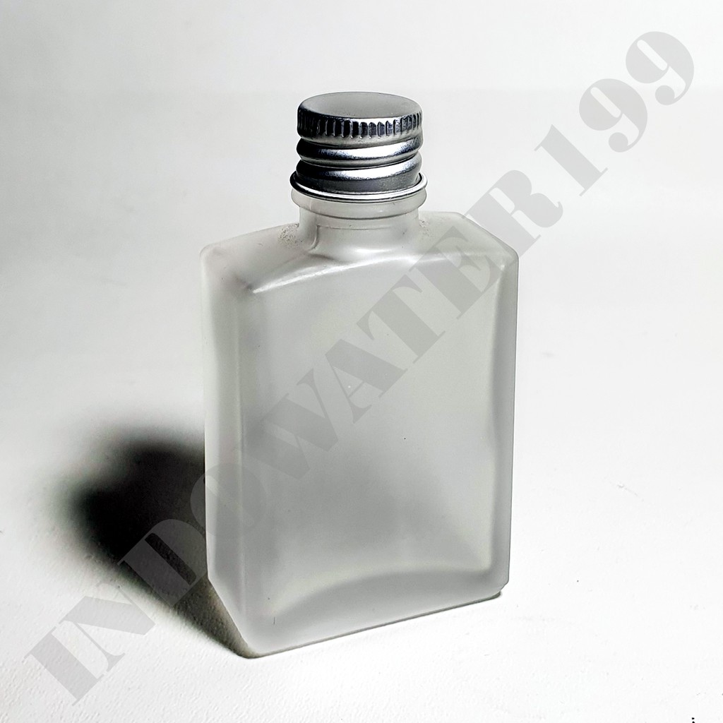Jual BOTOL KACA 30 ML FROSTED KOTAK TUTUP ALUMUNIUM | Shopee Indonesia