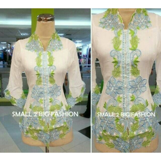 Jual Kebaya putih murah / kebaya bordir / kebaya encim / kebaya katun ...