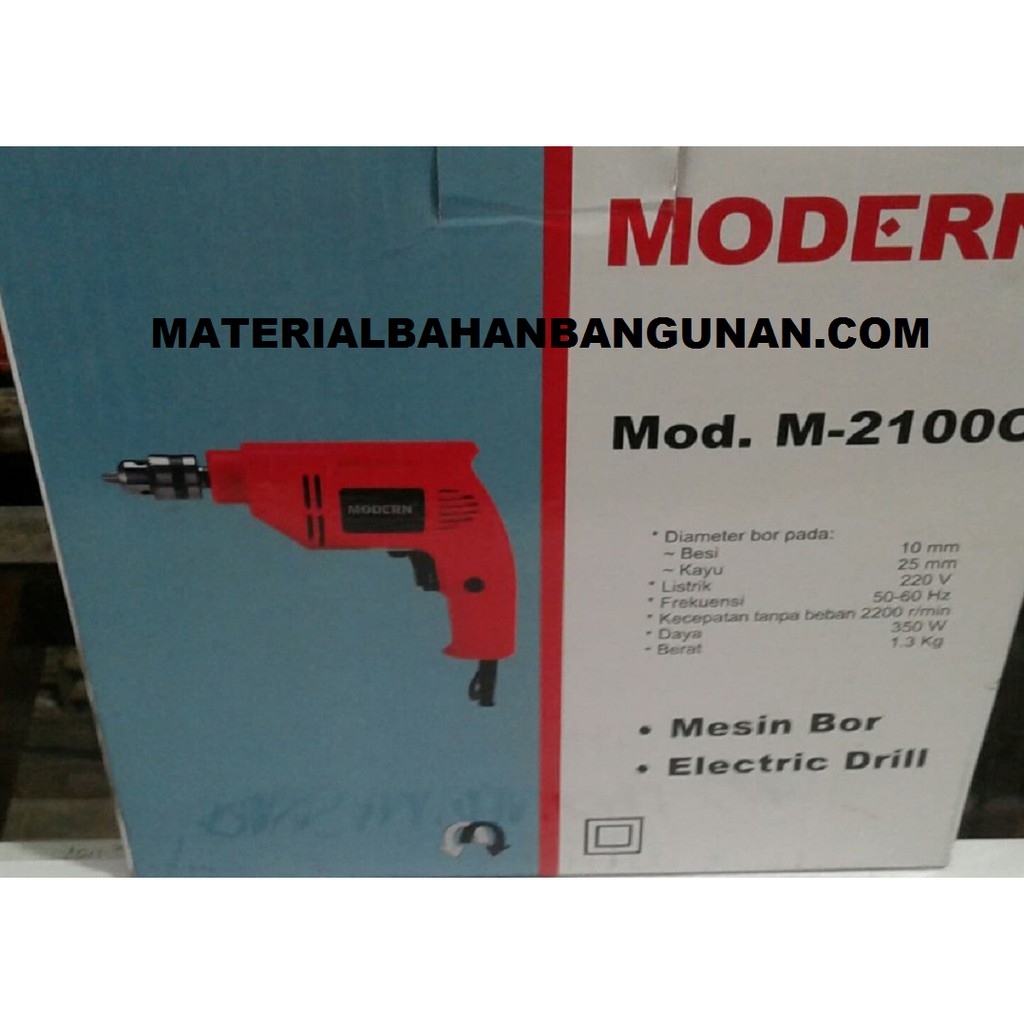 Jual Mesin Bor 10 mm Modern M 2100 C Bor Tangan Listrik Beton Tembok ...