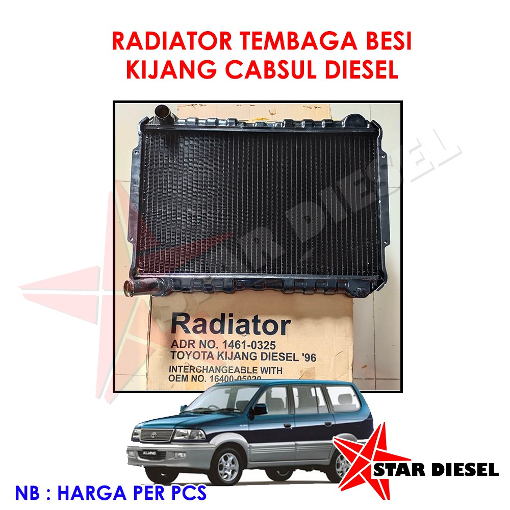 Jual RADIATOR TOYOTA KIJANG CAPSUL DIESEL RADIATOR KIJANG DIESEL ASLI ...