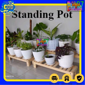 Jual Standing Pot Tanaman Kayu Termurah Standing Planter Kayu Taman ...
