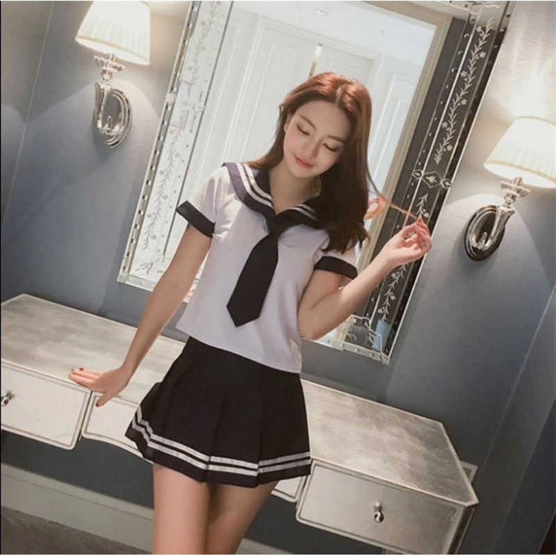 Jual Seragam Sekolah Jepang Sailor Seifuku School Uniform Costume ...