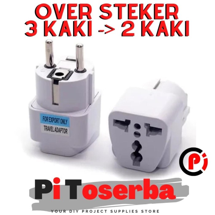 Jual Adapter Over Steker Dari Colokan Listrik 3 Kaki ke 2 Kaki Serba ...