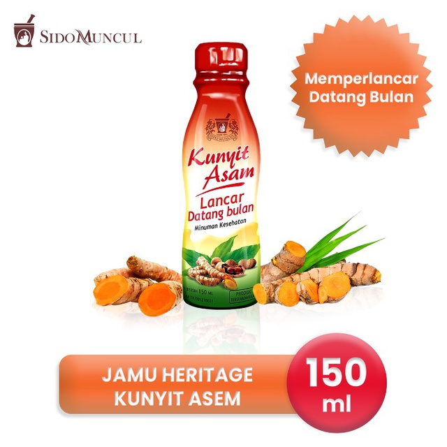 Jual Sidomuncul Kunyit Asam Lancar Datang Bulan 150 ml | Shopee Indonesia