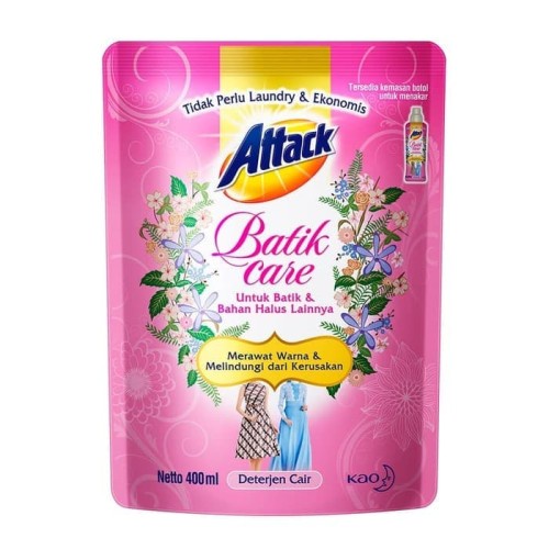 Jual Attack Batik Cleaner 400 Ml Pouch | Shopee Indonesia