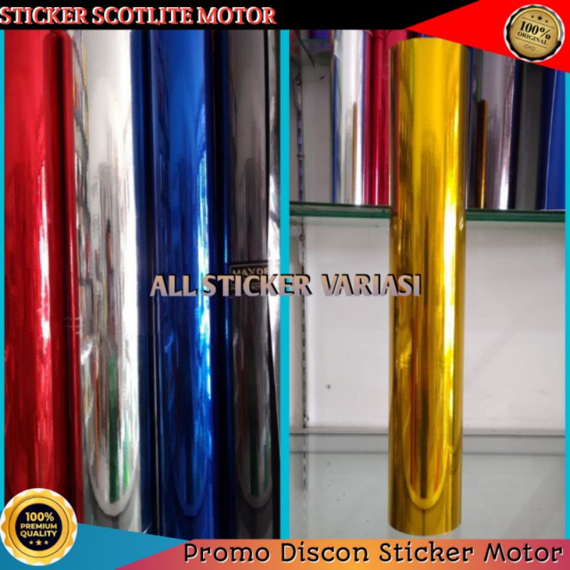 Jual Sticker Skotlite Stiker Body Motor Biru Metalik - biru muda ...