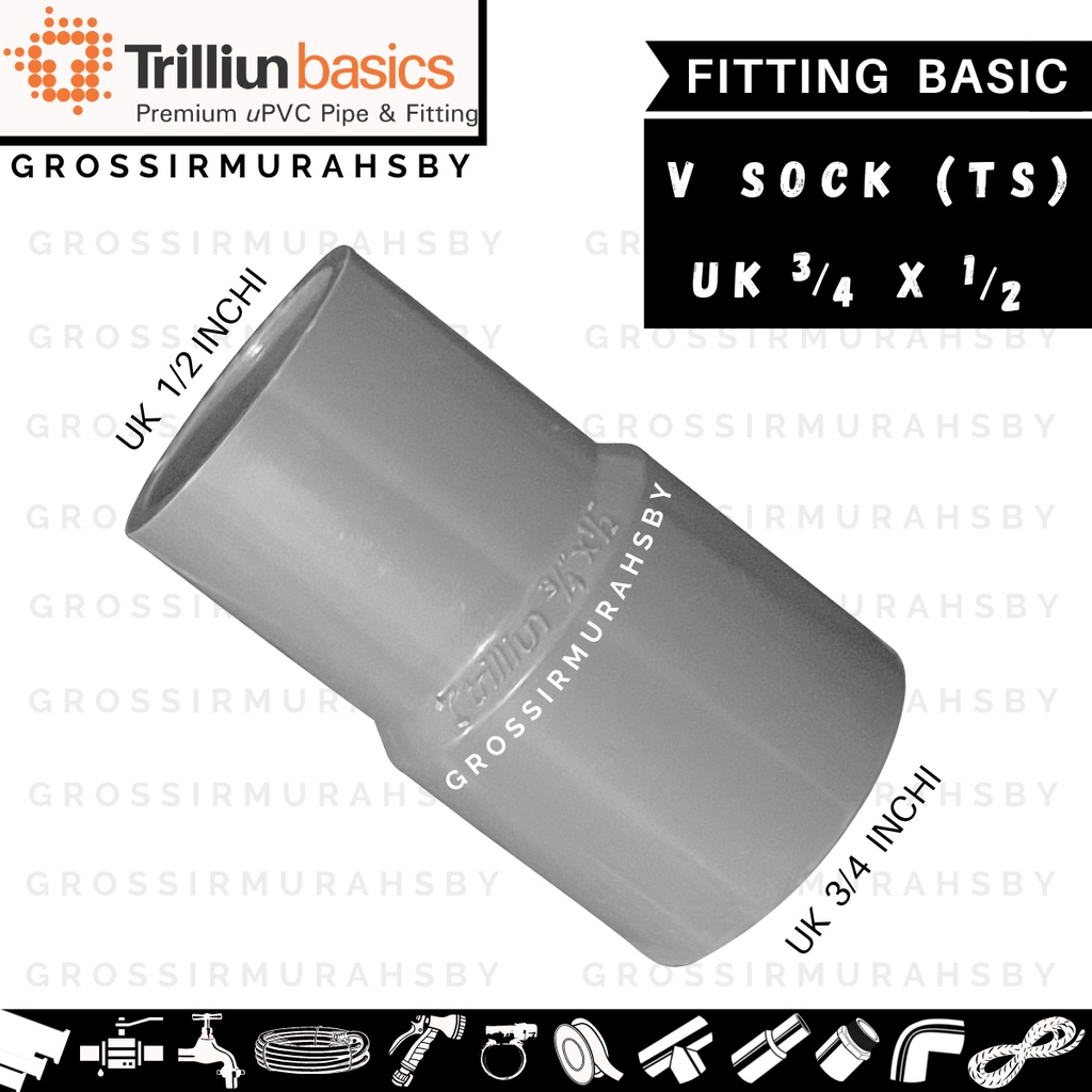 Jual REDUCER SOCK 3/4 x 1/2 INCHI TRILLIUN TS - VLOK VERLOP OVER SOK ...