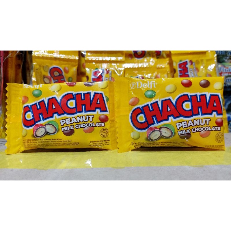 Jual Delfi Cha Cha Peanut Milk Chocolate 7 gr isi 10 bungkus | Shopee ...
