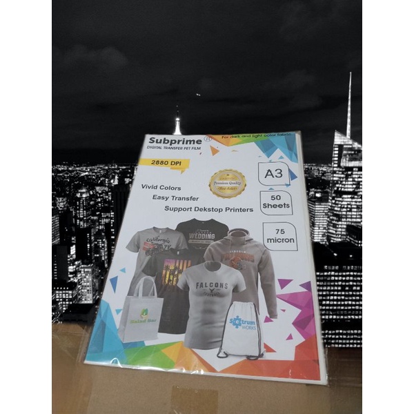 Jual Subprime Pet Film Dtf A3 (isi 50 lembar) | Shopee Indonesia
