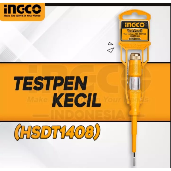 Jual Obeng Tespen INGCO HSDT1408 Test Pen Listrik Obeng INGCO-HSDT1408 ...