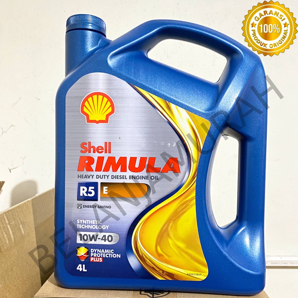 Jual Oli Mesin Diesel Shell Rimula R5E 10w-40 CI4 4L / Galon 100% ASLI ...